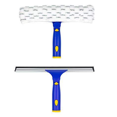 Squeegee And Microfiber Scrubber Combo Extension Pole Sold Separately Ittaho