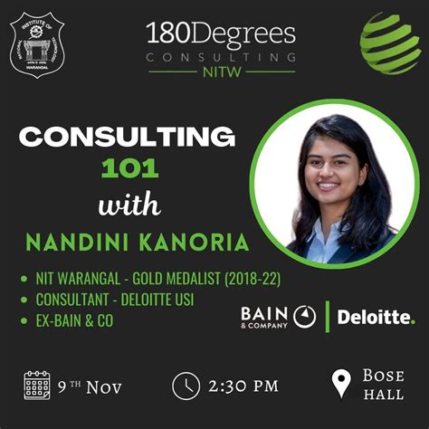 Introducing The First Ever Consulting Session At Nit Warangal Brought