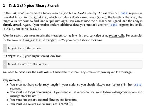 solved 2 task 2 50 pts binary search in this task you ll