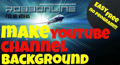 How To Make A Professional YouTube Channel Background Picture Simple Free Without Any