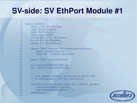 Ppt Introducing The New Systemverilog 31 C Apis Powerpoint Presentation Id6102034