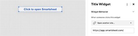 NEW Clickable Title Widget In Dashboards Smartsheet Community