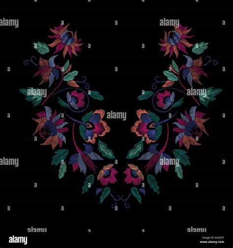 Patr N Floral Escote Dise Os Ilustraci N Vectorial Dibujada A Mano Fantas A Flores Patr N De