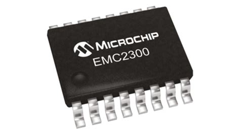 Emc2300 Azc Microchip Temperature Sensor Pwm Output Surface Mount Smbus ±0 25°c 16 Pins Rs