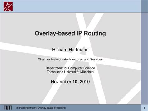[ppt] Overlay Based Ip Routing Richard Hartmann Chair For Network Powerpoint Presentation 837015