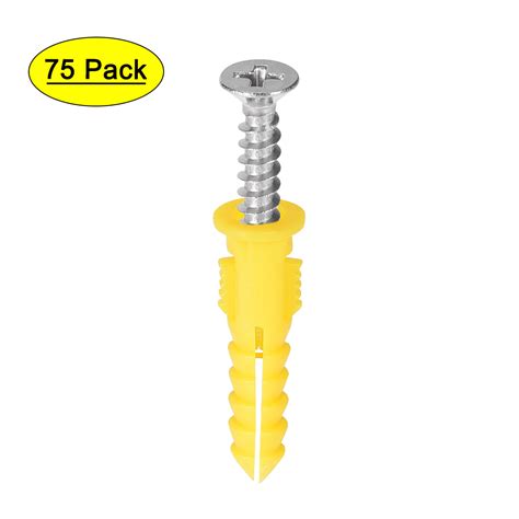 X Mm Plastic Expansion Pipe Column Concrete Anchor Wall Plug Frame Fixings Tube With Screws