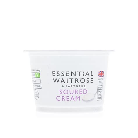 Waitrose Essential Soured Cream 150ml Waitrose Uae And Partners