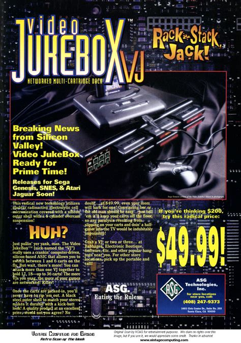 VC G Retro Scan Of The Week ASG Video Jukebox