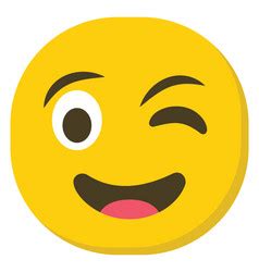 Naughty Wink Emoji Vector Images