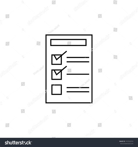 Check List Icon On White Background Stock Vector Royalty Free Shutterstock