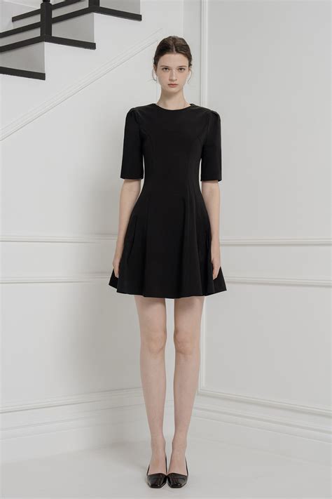 24ss 클래식 프린세스라인 퍼프 슬리브 미니 원피스ish