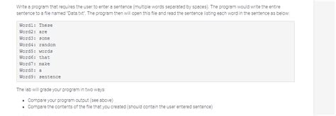 Solved Write A Program That Requires The User To Enter A