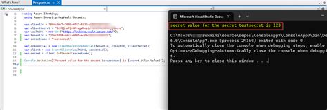 Authentication How To Retrieve Secret From Azure Key Vault From