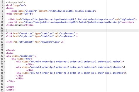 Solved Hi I Am Trying To Reorder Columns In Bootstrap For