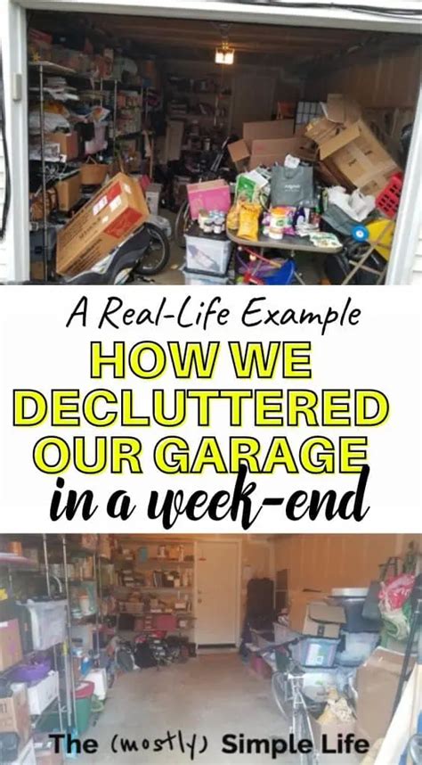 5 Tips To Declutter Your Garage Quickly Real Life Example The Mostly Simple Life
