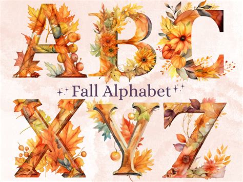 Fall Alphabet Letters Printable