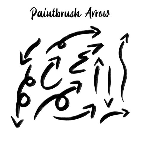 Premium Vector Set Of Vector Curved Arrows Hand Drawn Sketch Doodle Style Collection Of Pointers