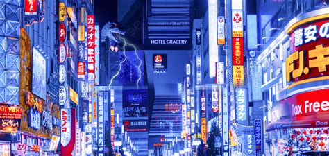 사이버펑크 나이트 시티 사이버 펑크 밤 시티 배경 일러스트 및 사진 무료 다운로드 Pngtree