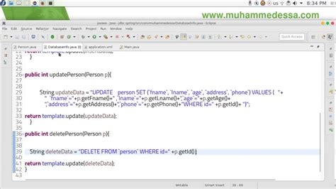 21 Spring Framework Jdbc Read Write Update Delete Youtube