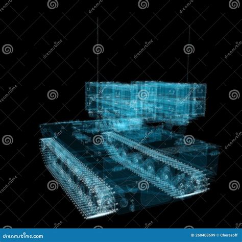 Military Track Missle System Stock Illustration Illustration Of