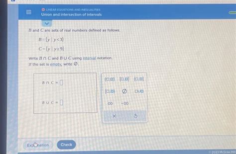 B And C Are Sets Of Real Numbers Defined As Follows