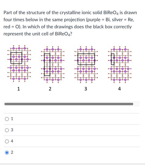 Solved Part Of The Structure Of The Crystalline Ionic Solid Chegg Com