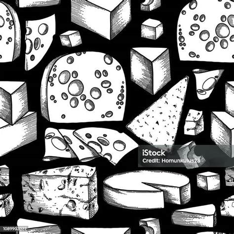 Motif Graphique Des Différents Types De Fromage Vecteurs Libres De Droits Et Plus Dimages