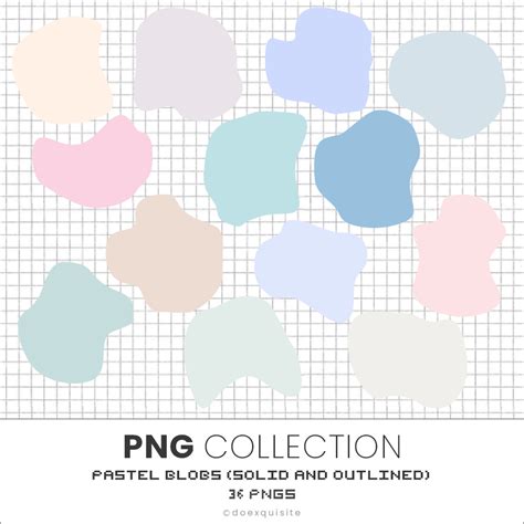 Pastel Blobs Png Pack By Doexquisite On Deviantart