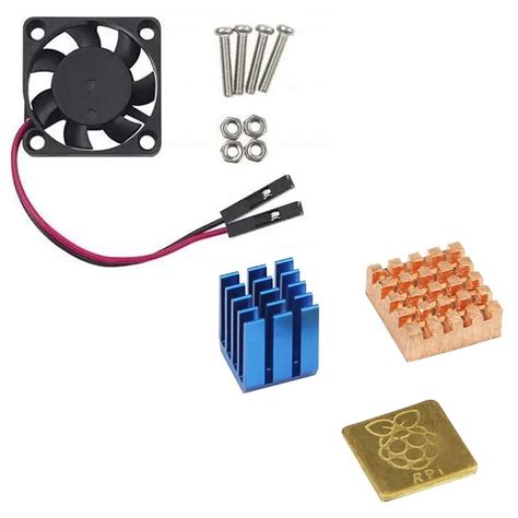 Kit Com 3 Dissipadores Mini Cooler 30x30 P Raspberry Pi2 Pi3 Pi4 5v
