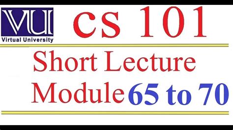 Cs101 Short Lecture 18 Youtube