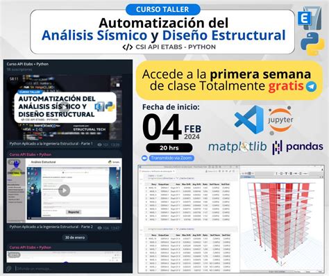 Etabs Python Api Automatizacion Ingenieria Structural Tech