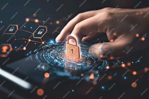 Premium Ai Image Personal Data Protection Digital Fingerprint Trace A Padlock Know Your