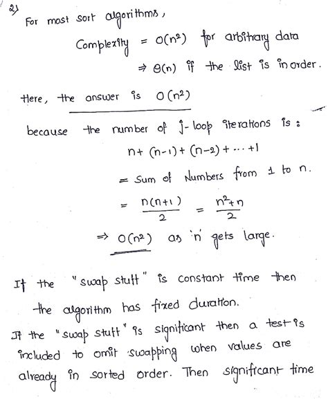 Solved 2 Give The Upper Bound Big O Notation That You Can For The