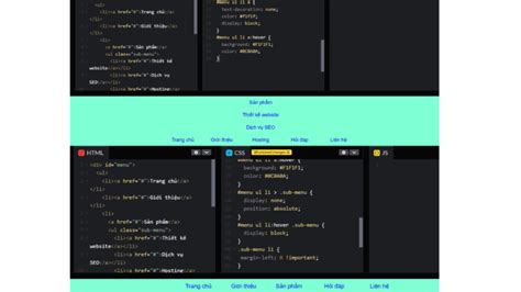 3 Bước đơn Giản để Tạo Menu Trong Html And Css Kiểu Ngang Dọc