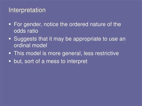 Ppt Lecture 18 Ordinal And Polytomous Logistic Regression Powerpoint