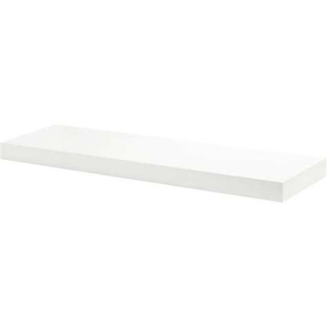 Floating Shelf Kit Satin White 90x25x5cm Mastershelf Floating Shelf Kit Satin White 90x25x5cm Mastershelf