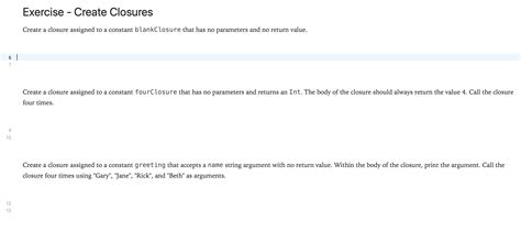 Solved Exercise Create Closures Create A Closure Assigned