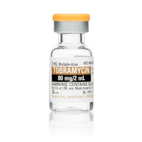 Tobramycin Sulfate 80mg Solution Injection 2ml 25 Vials Med Vet International