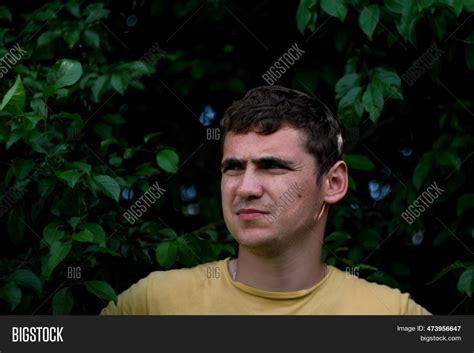 Babe Man Hiding Bush Image Photo Free Trial Bigstock