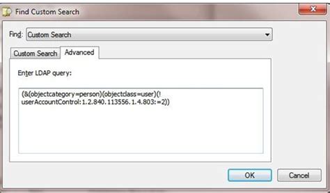 Ldap Queries Examples For Active Directory From The Saved Queries