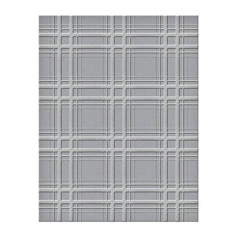 Spellbinders Embossing Folder Plaid Company