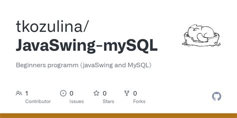 Github Tkozulinajavaswing Mysql Beginners Programm Javaswing And Mysql