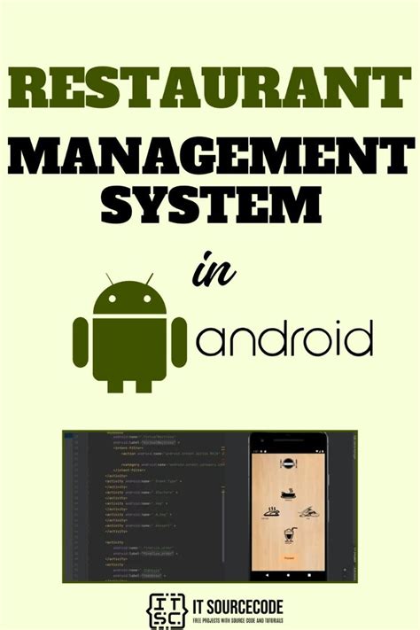 Restaurant Management System Project In Android Source Code Coding Android Project