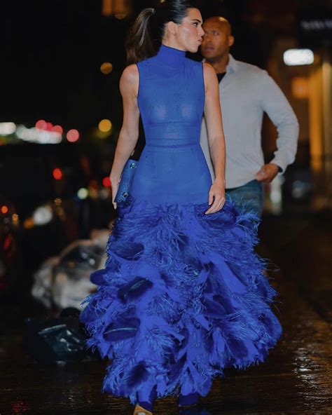 Kendall Jenner Blue Dress
