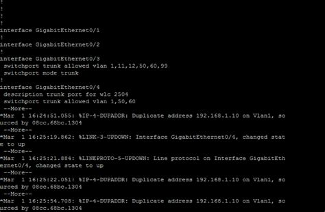 Solved Help Fixing Duplicate Ip Address On Vlan1 Cisco Community