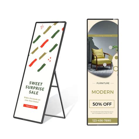 Digital Wayfinding LCD Monitor Stretched Bar 38inch AVLink LCD