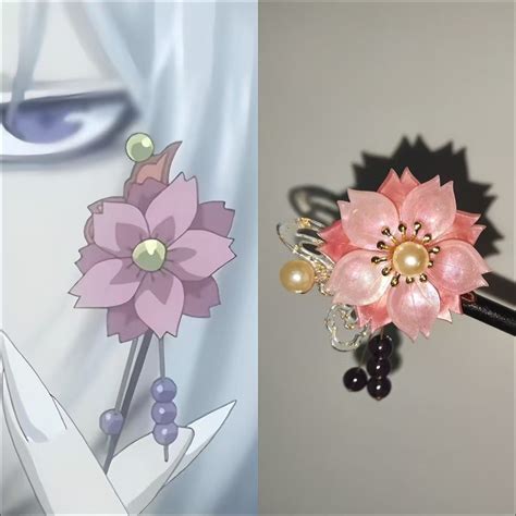 Anime Kamisama Kiss Momozono Nanami Pink Kanzashi Love Hairpin Headwear
