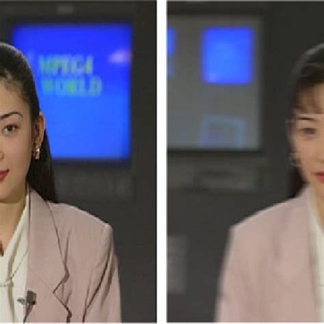 Frame No 1 Of Akiyo Video Sequence 22 Original Frame Left