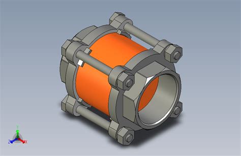 用于2英寸管道的分散式水过滤器 STEP 模型图纸下载 懒石网