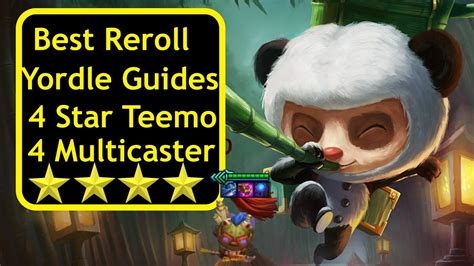 4 Star Teemo Reroll Tft Guides ⭐️ ⭐️ ⭐️ ⭐️ Set 9 Comps Full